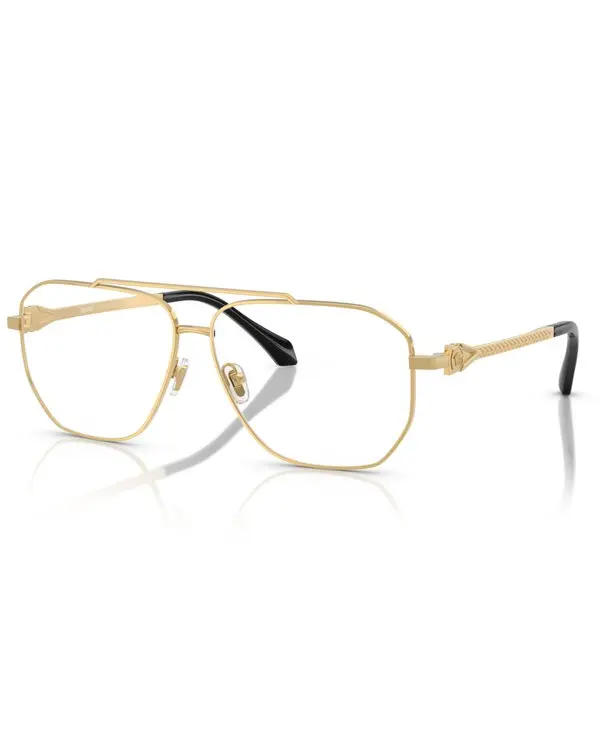Versace Pilot Eyeglasses - Gold