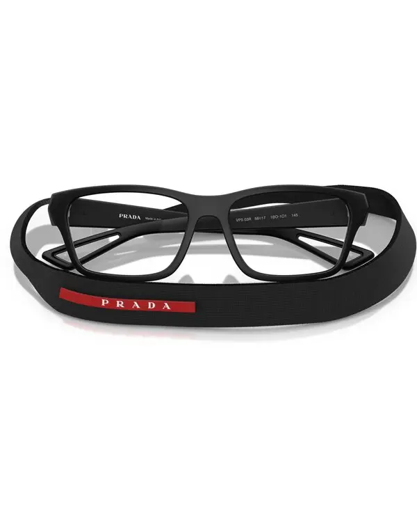 Prada Pillow Shape Eyeglasses - Matte Black
