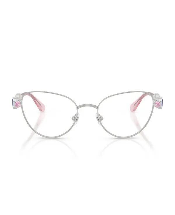 SWAROVSKI Cat Eye Eyeglasses - Silver