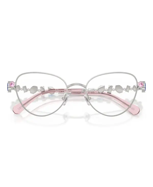 SWAROVSKI Cat Eye Eyeglasses - Silver