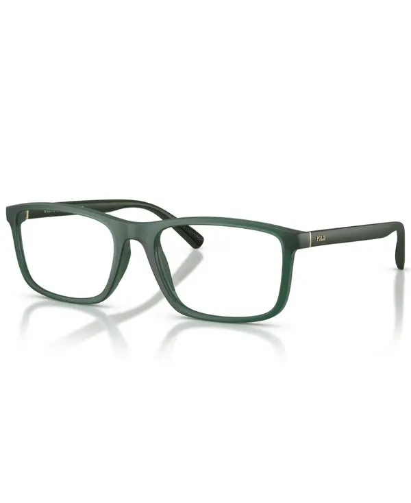 Polo Ralph Lauren Square Eyeglasses - Matte Transparent Dark Green