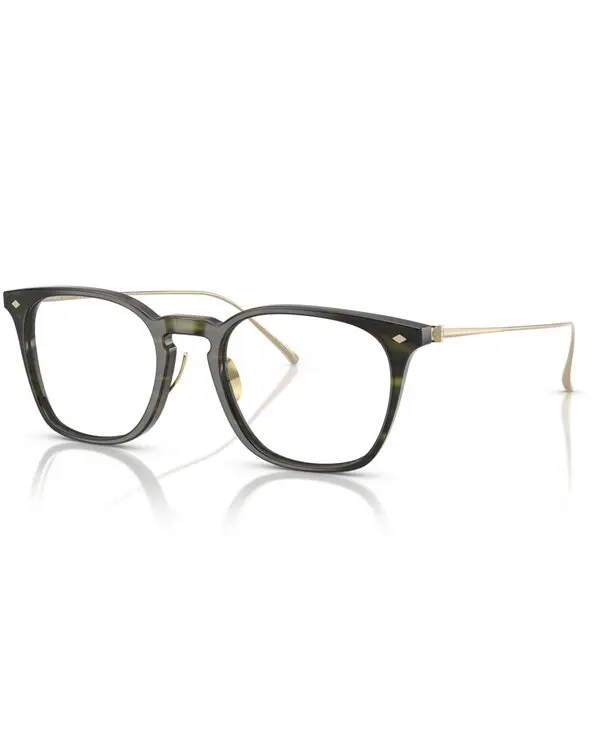 Giorgio Armani Pillow Eyeglasses - Striped Green
