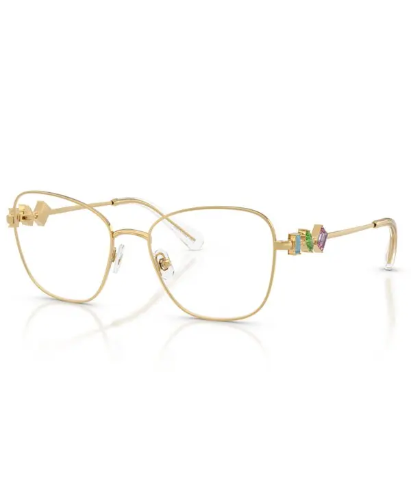 SWAROVSKI Irregular Eyeglasses With Tone Frame And Embellishments - Gold
