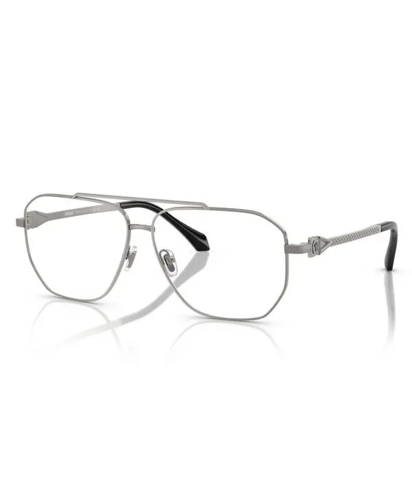Versace Square Eyeglasses - Gunmetal