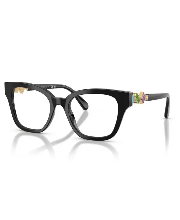 SWAROVSKI Square Full Rim Eyeglasses - Black