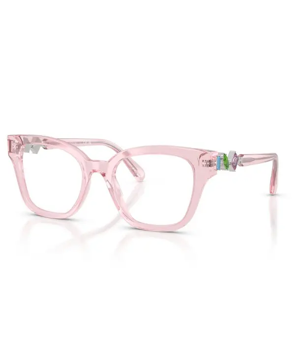 SWAROVSKI Square Full Rim Eyeglasses - Transparent Pink