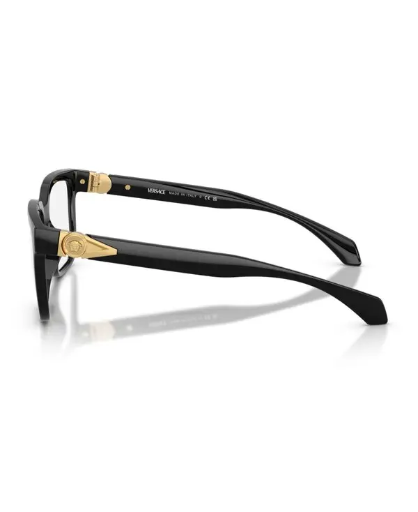Versace Square Frame Eyeglasses - Black