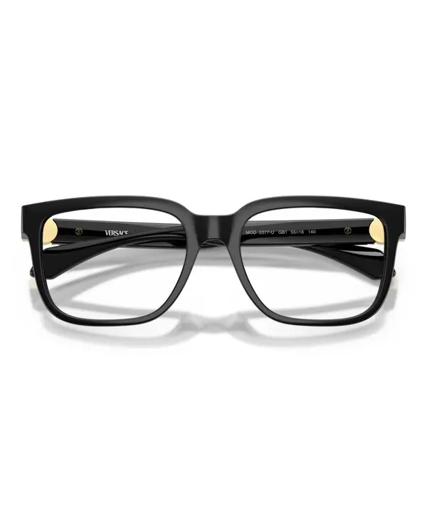 Versace Square Frame Eyeglasses - Black