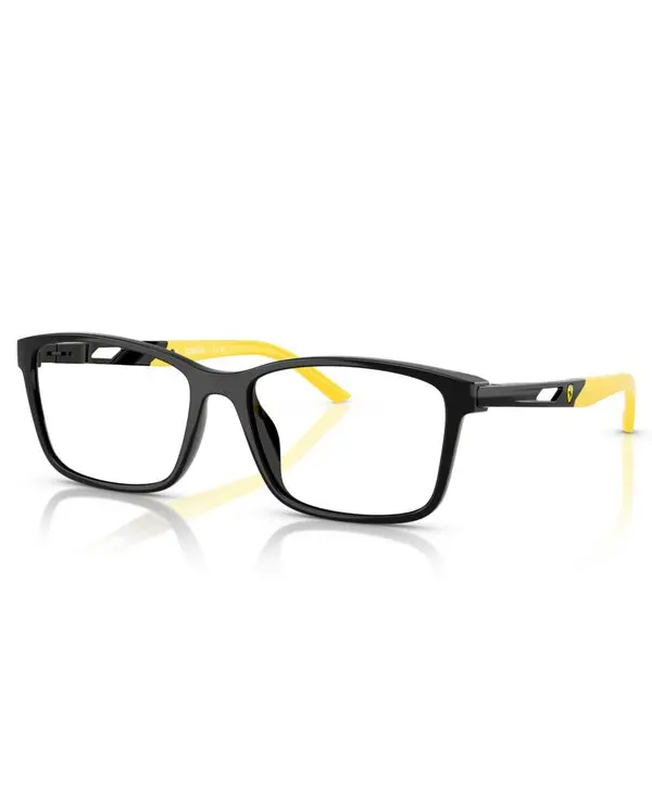 SCUDERIA FERRARI Rectangle Eyeglasses - Black