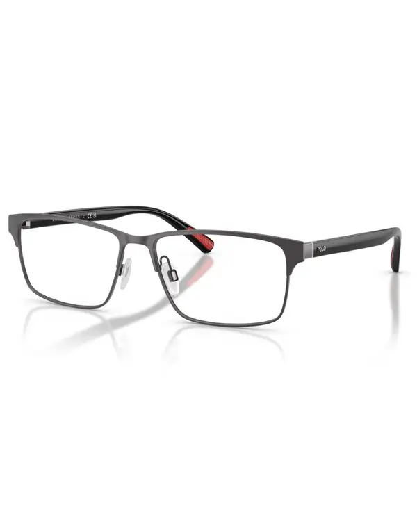 Polo Ralph Lauren Square Eyeglasses - Semishiny Dark Gunmetal