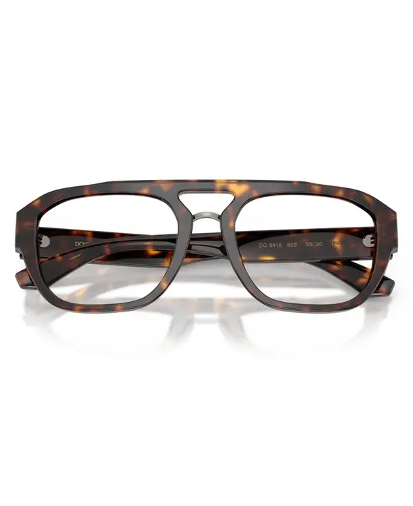 Dolce & Gabbana Pilot Eyeglasses - Havana