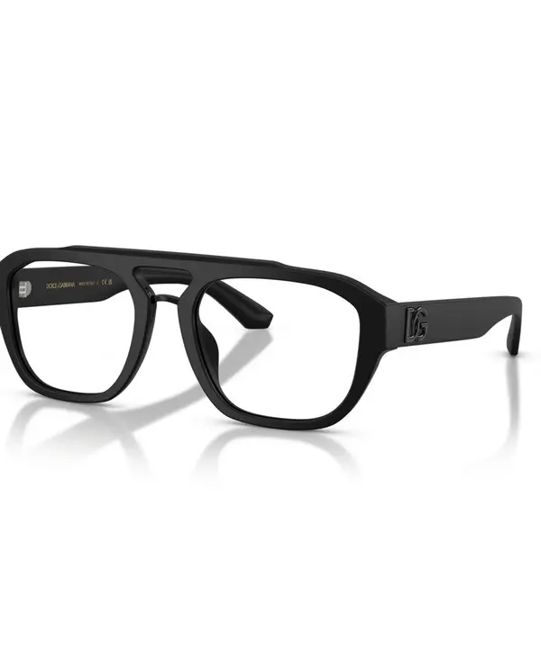 Dolce & Gabbana Pilot Eyeglasses - Matte Black