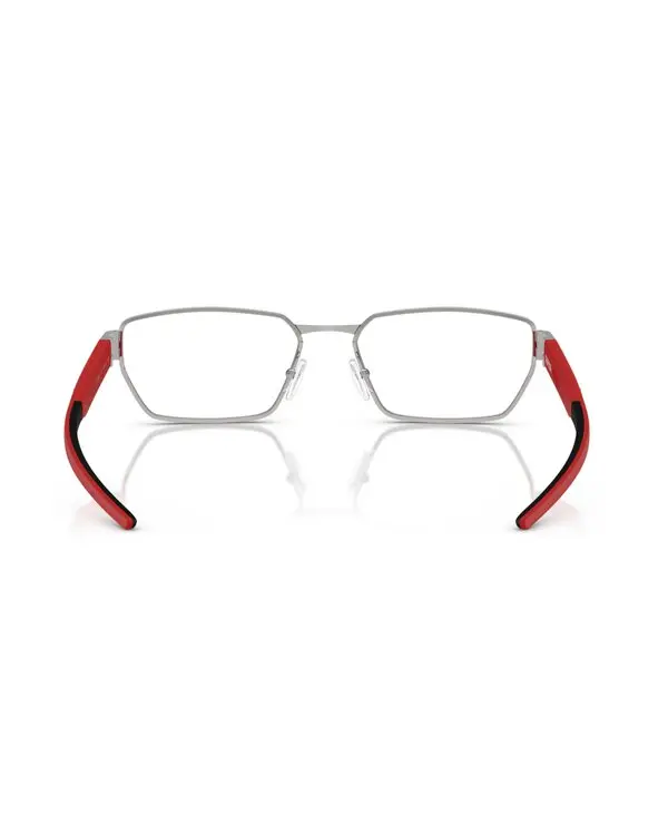 SCUDERIA FERRARI Square Eyeglasses - Brushed Silver