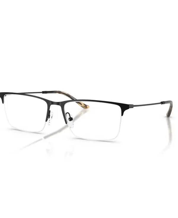 Emporio Armani Rectangle Eyeglasses - Matte Black
