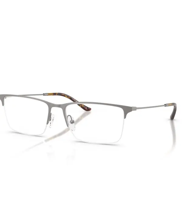 Emporio Armani Rectangle Eyeglasses - Matte Gunmetal