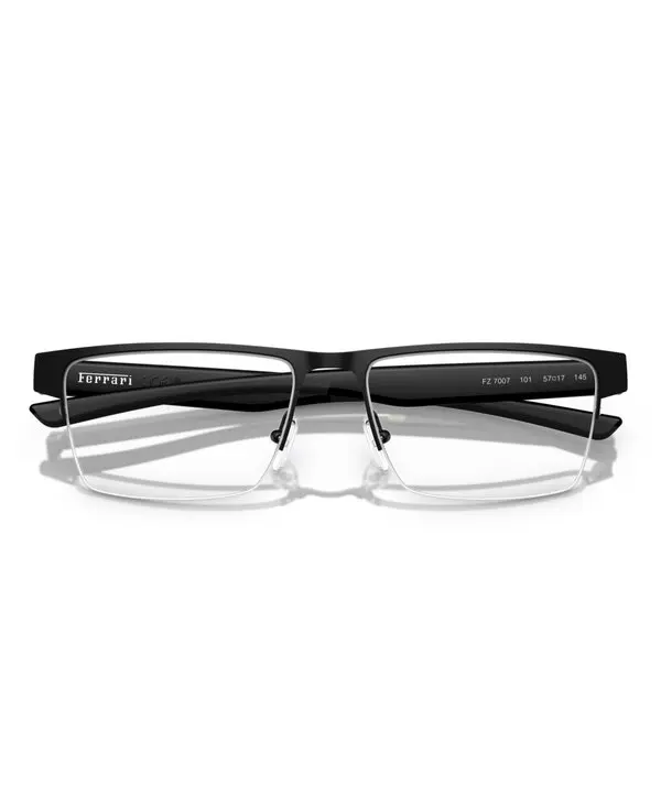 SCUDERIA FERRARI Rectangular Eyeglasses With Logo Detail - Matte Black