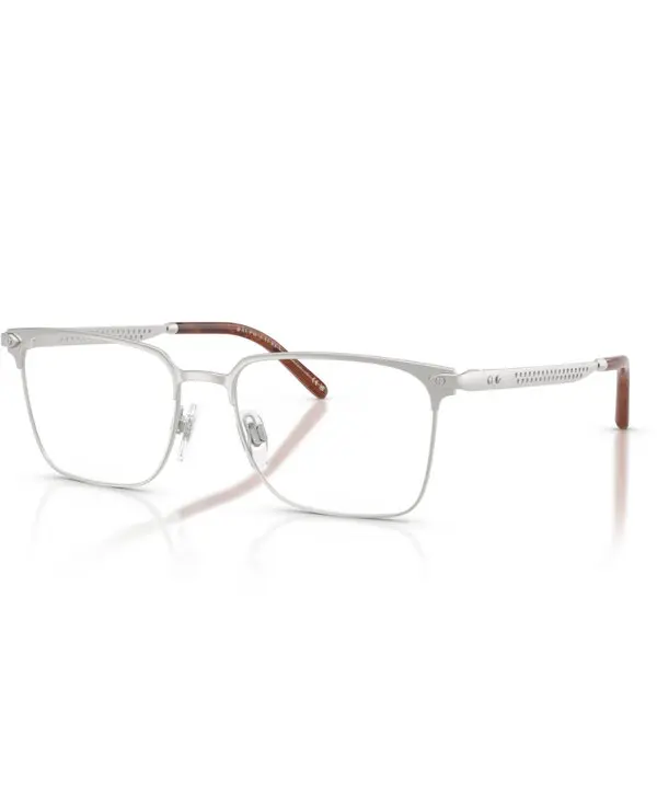 Ralph Lauren Rectangle Eyeglasses - Semi Shiny Silver