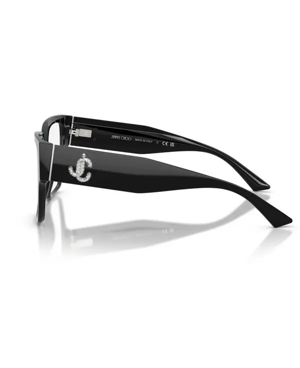 JIMMY CHOO Square Frame Eyeglasses - Black