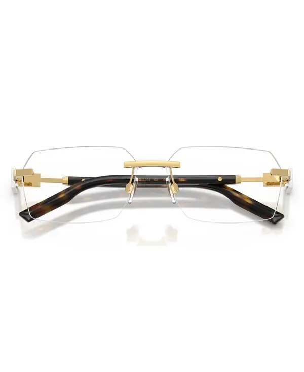 Dolce & Gabbana Rectangle Rimless Eyeglasses - Gold