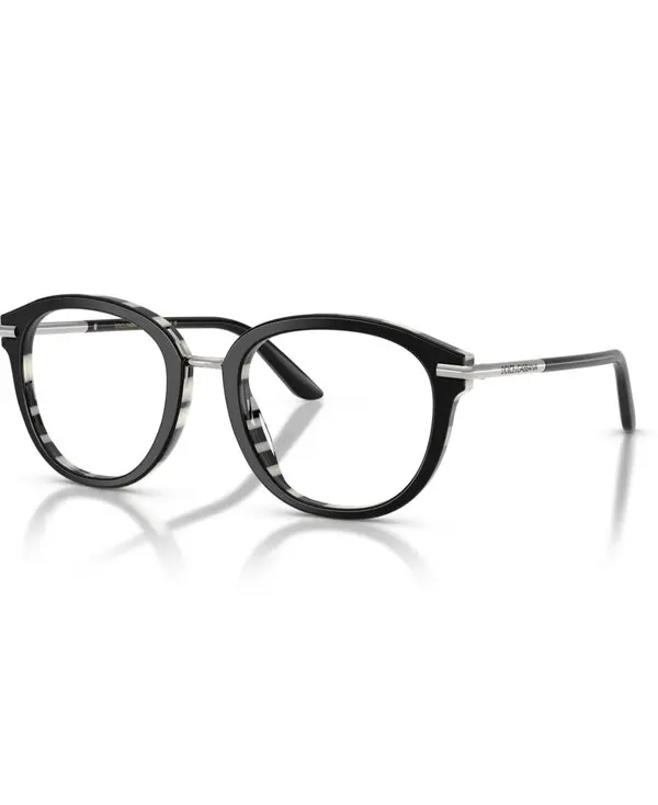 Dolce & Gabbana Phantos Eyeglasses - Top Black On Zebra
