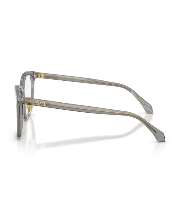 Versace Full Rim Acetate Eyeglasses - Transparent Gray