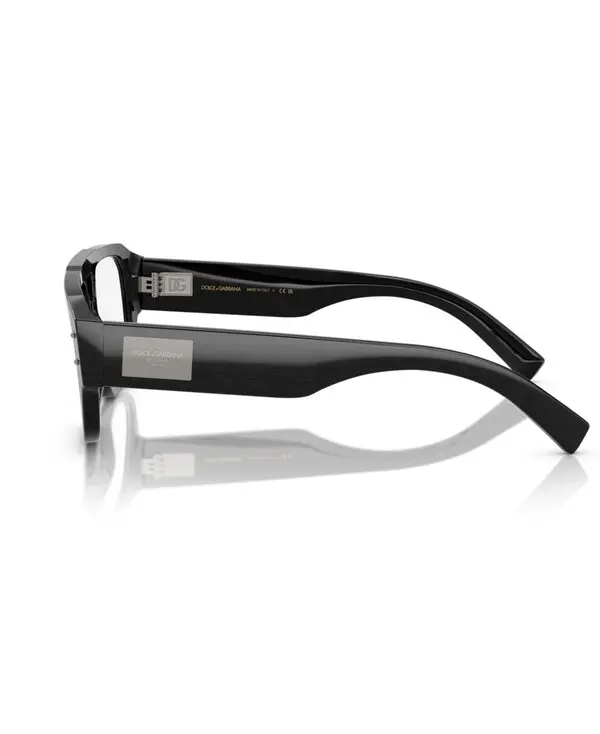 Dolce & Gabbana Aviator Eyeglasses - Brushed Black