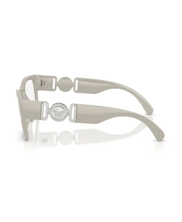 Versace Pillow Shape Eyeglasses - Light Gray