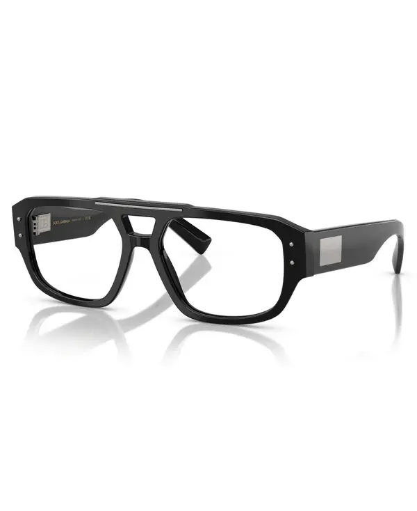 Dolce & Gabbana Aviator Eyeglasses - Black
