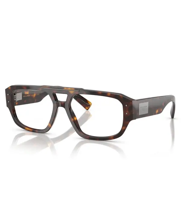 Dolce & Gabbana Aviator Eyeglasses - Havana