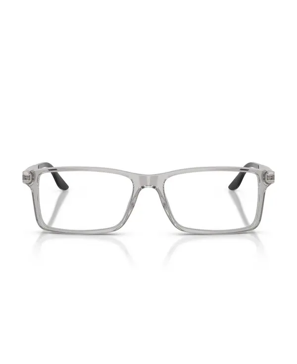 Ralph Lauren Rectangular Full Rim Eyeglasses - Transparent Gray