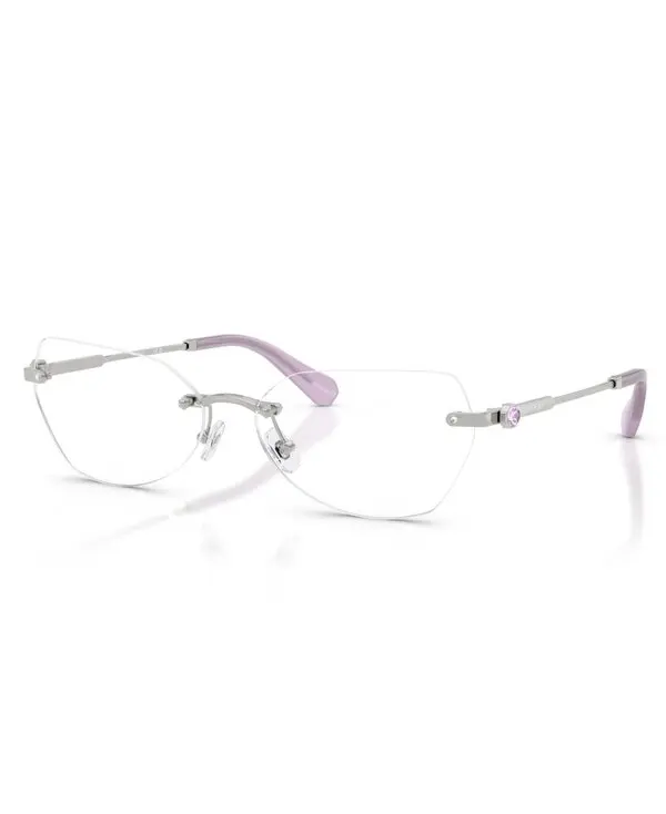 SWAROVSKI Irregular Rimless Eyeglasses - Silver