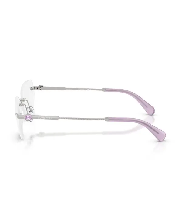SWAROVSKI Irregular Rimless Eyeglasses - Silver