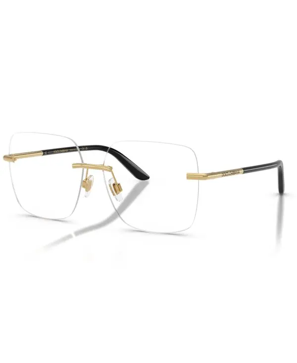 Dolce & Gabbana Square Frame Eyeglasses - Gold