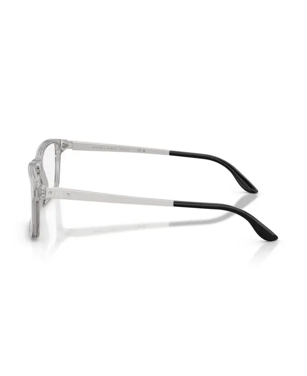 Ralph Lauren Rectangular Full Rim Acetate Eyeglasses - Transparent Gray