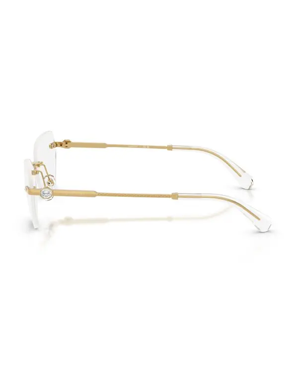 SWAROVSKI Irregular Frame Eyeglasses - Gold