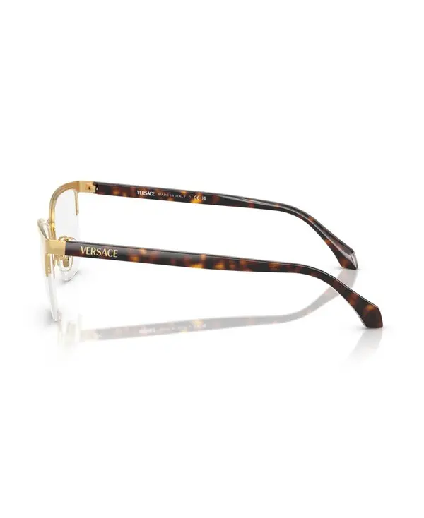 Versace Cat Eye Eyeglasses - Gold
