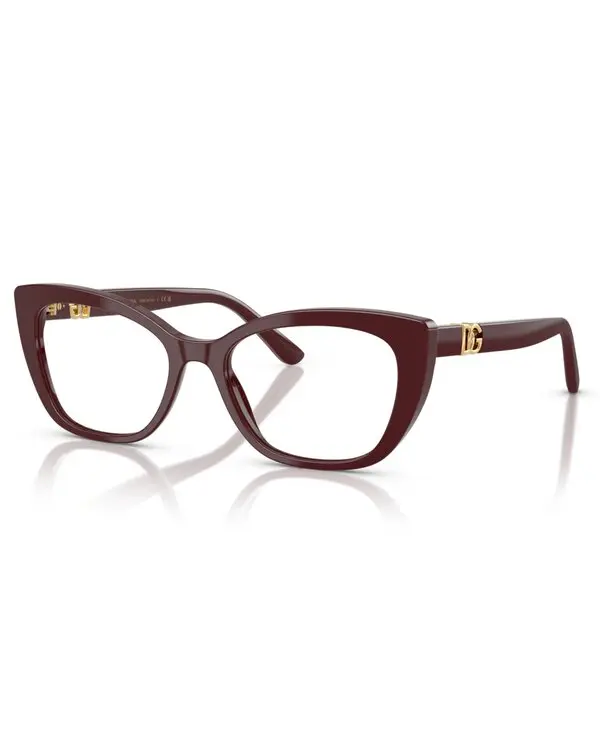 Dolce & Gabbana Cat Eye Eyeglasses - Bordeaux