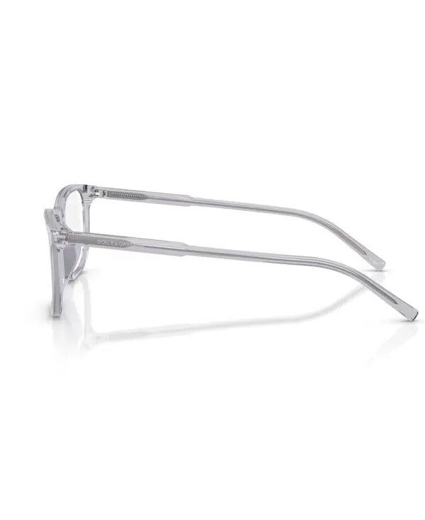 Dolce & Gabbana Transparent Grey Acetate Square Eyeglasses - Transparent Gray