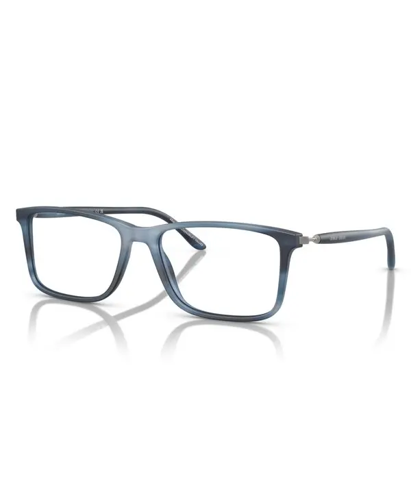 Giorgio Armani Eyeglasses - Matte Stripped Blue