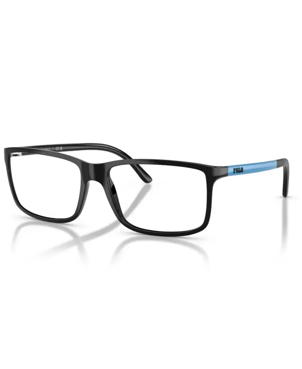 Polo Ralph Lauren Rectangle Eyeglasses - Shiny Black