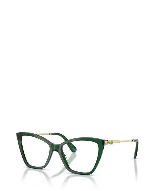 SWAROVSKI Cat Eye Eyeglasses - Transparent Green