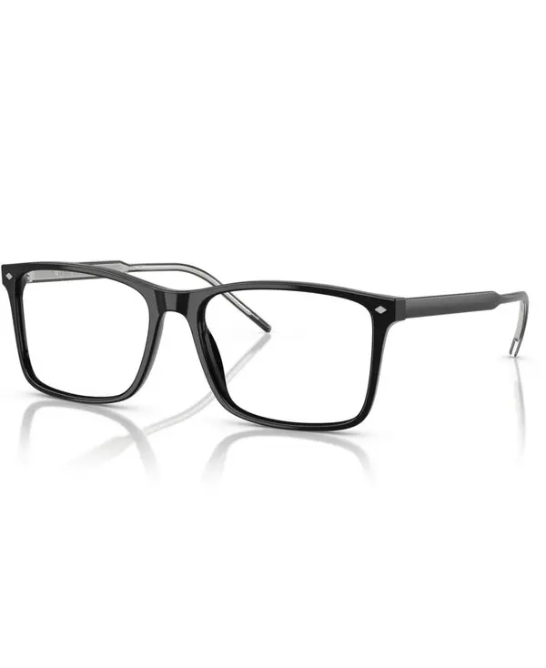 Giorgio Armani Rectangle Eyeglasses Full Rim - Black