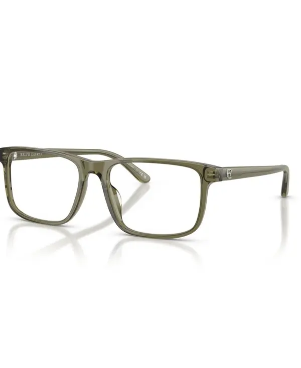 Ralph Lauren Rectangle Eyeglasses - Transparent Olive Green