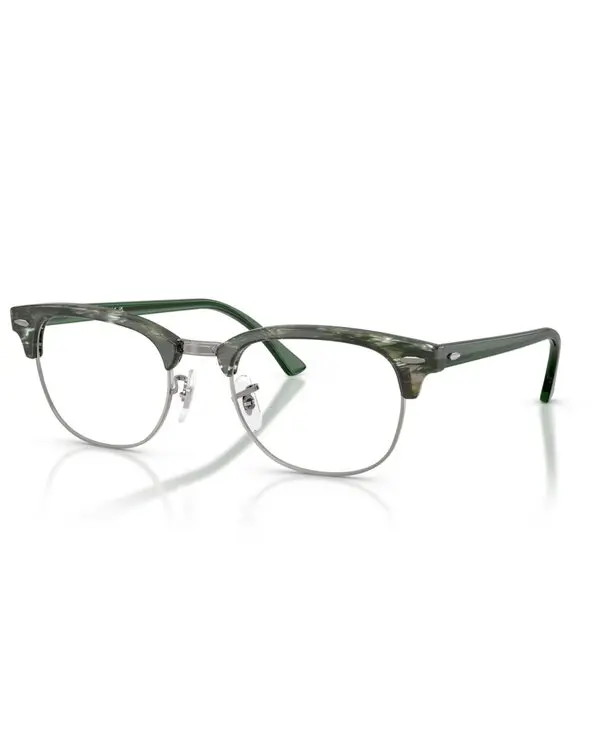 Ray-ban Clubmaster Eyeglasses - Matte Havana On Matte Silver