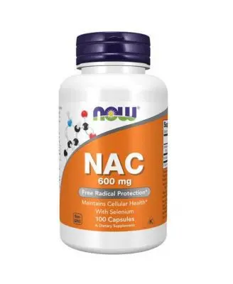 NOW FOODS Nac Acetyl Cysteine Nac 600 Mg 100 Caps - No Color