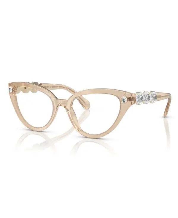 SWAROVSKI Full Rim Cat Eye Eyeglasses - Milky Beige