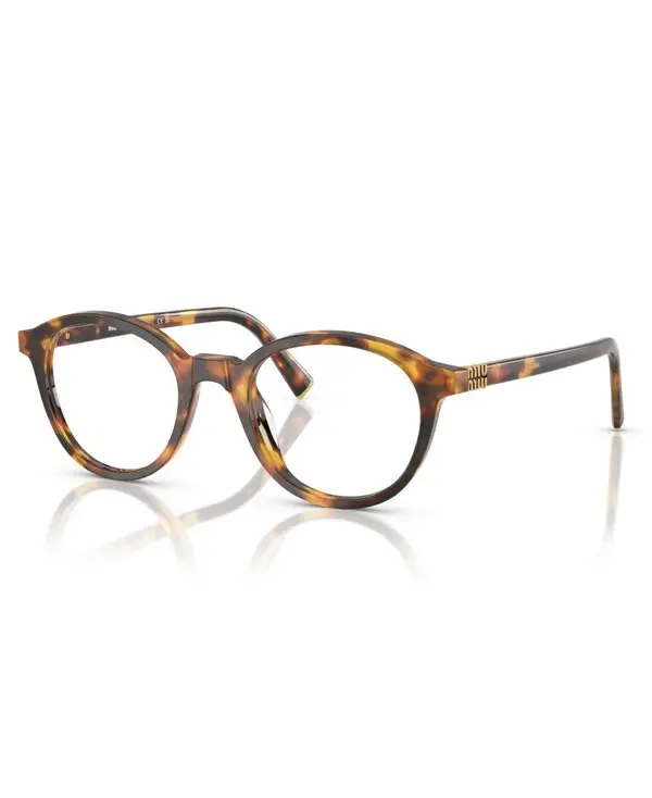 Miu Miu Round Eyeglasses - Honey Havana