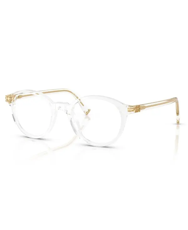 Miu Miu Round Frame Eyeglasses - Transparent