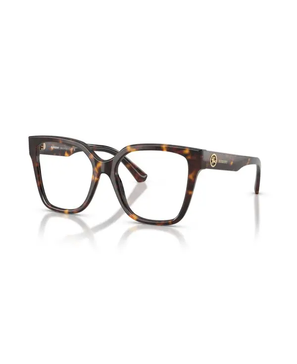Burberry Full Rim Square Eyeglasses - Dark Havana