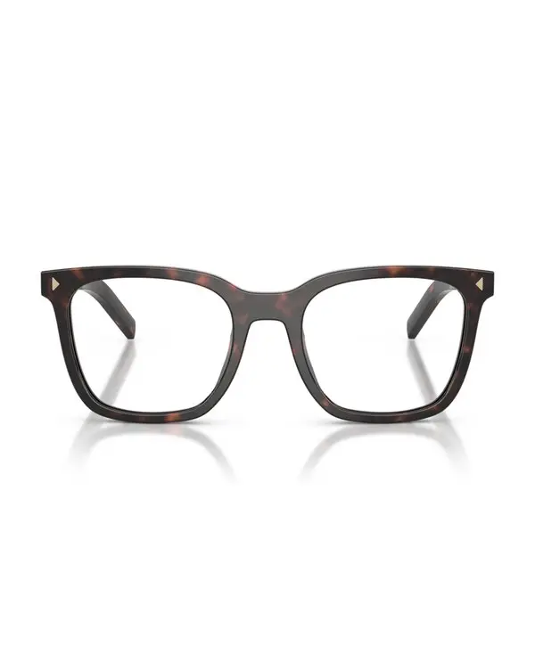 Prada Full Rim Pillow Shape Eyeglasses - Root Tortoise